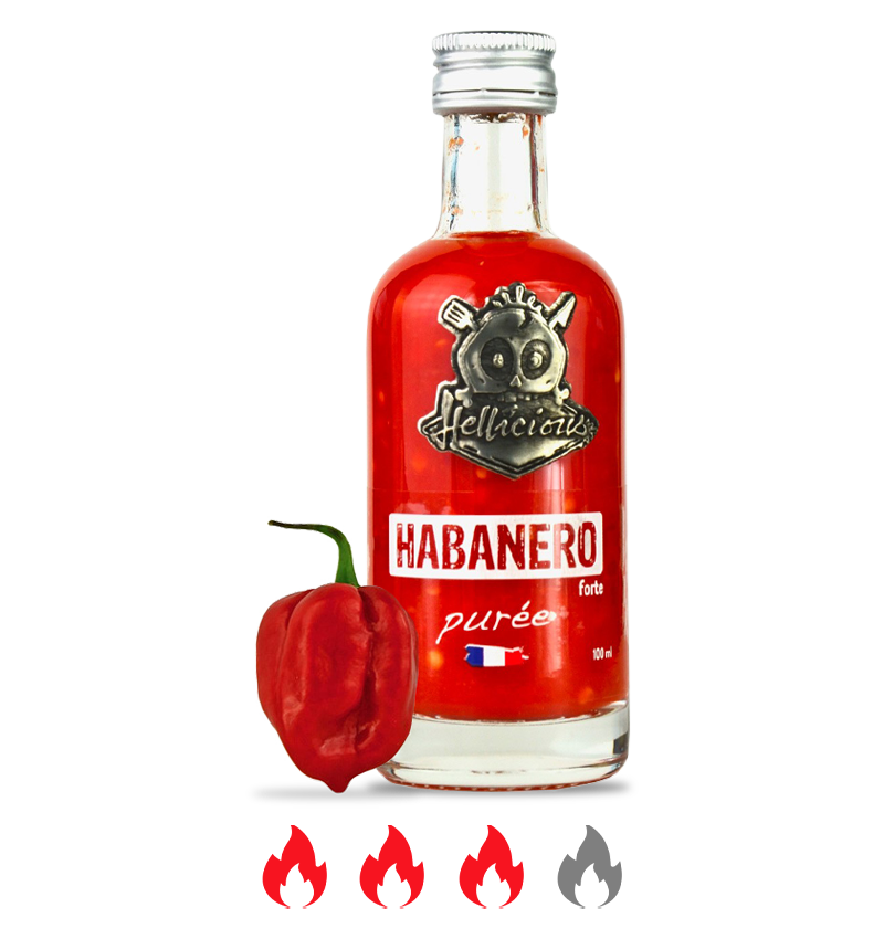 Habanero : Purée de piment habanero de Hellicious