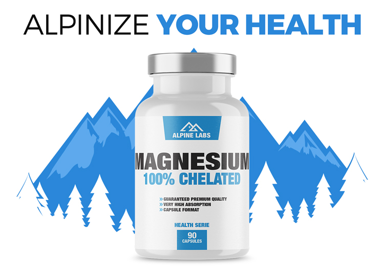 Magnesium Chelated : Magnésium et Minéral essentiel de Alpine Labs Magnesium Chelated : Magnésium et Minéral essentiel de Alpine Labs